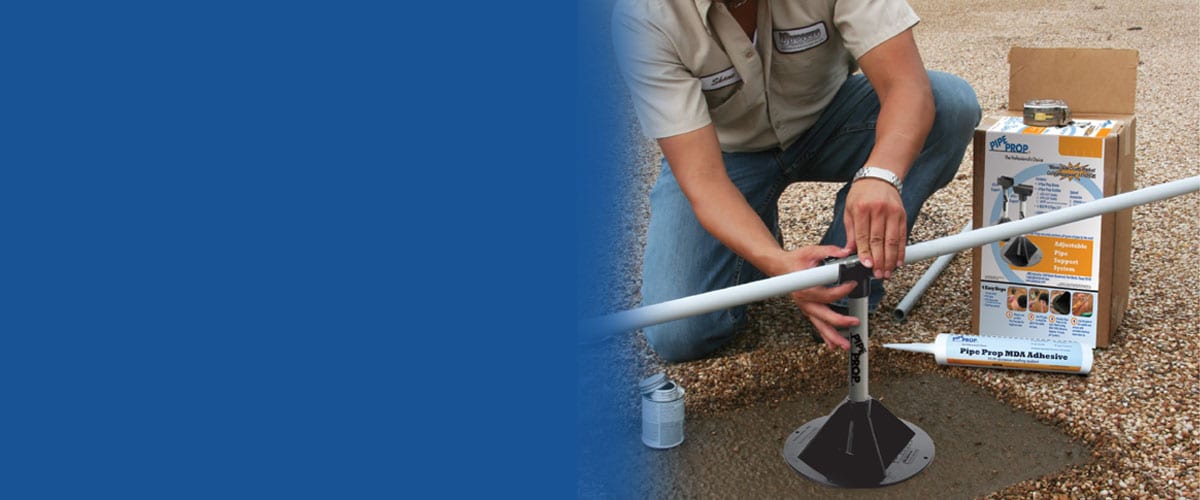 Pipe Prop Roof top pipe support system