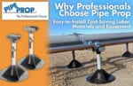 Best Roof-Top Pipe Stand and Adjustable Pipe Support System - Pipe Prop